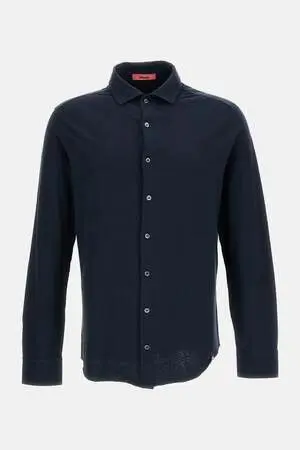 DRUMOHR CAMICIA CON COLLO ALLA FRANCESE Blu