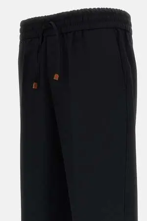 Drole De Monsieur Wool-blend Drawstring Trousers