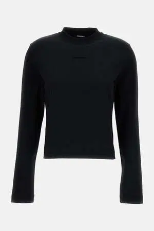 Jacquemus Long-sleeve Grosgrain Logo T-shirt - Black