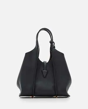 TOD'S Timeless Mini Leather Shopping Tote - Nero