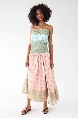 BOTEH Lucent Drop-waist Midi Dress