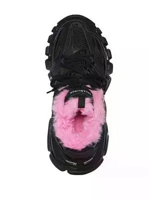 Balenciaga Track Faux Fur-lined Sneakers