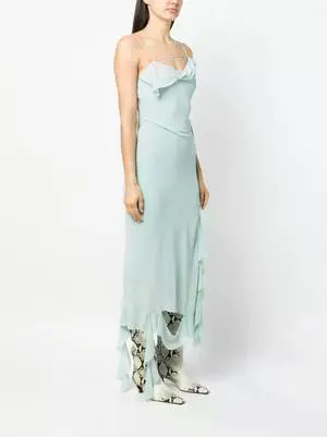 Acne Studios Asymmetric Ruffled Midi Dress