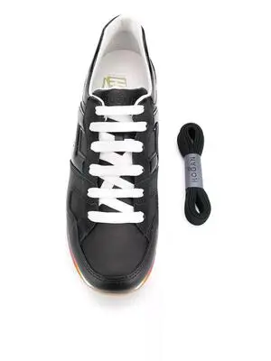 Hogan Rainbow Platform Sole Sneakers - Black