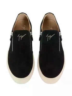 GIUSEPPE ZANOTTI Kobe Velour Sneakers - Black