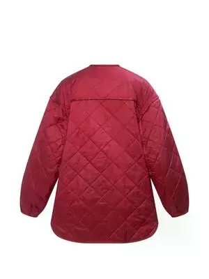 Max Mara Quilted Collarless Coat