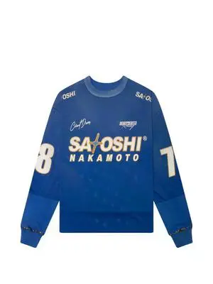 SATOSHI NAKAMOTO Crystal Embellished Mesh Sweater