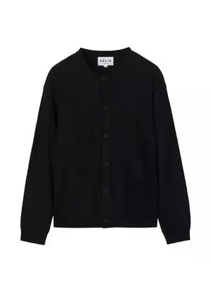 SOLID HOMME Ribbed Knit Cardigan