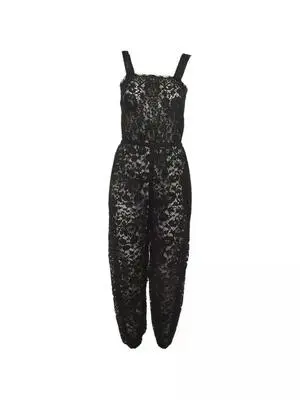 Dolce & Gabbana Lace Sleeveless Jumpsuit - Black