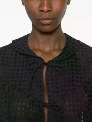 Stine Goya Gingham Tie-fastening Blouse