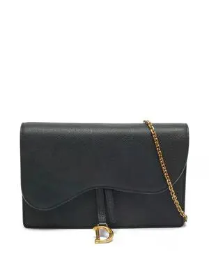 Dior Saddle Leather Wallet On Chain