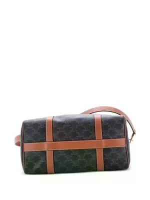 Celine Triomphe Coated Canvas Medium Shoulder Bag