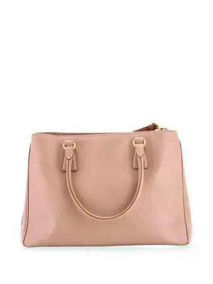 Prada Saffiano Leather Medium Tote Bag - Neutrals