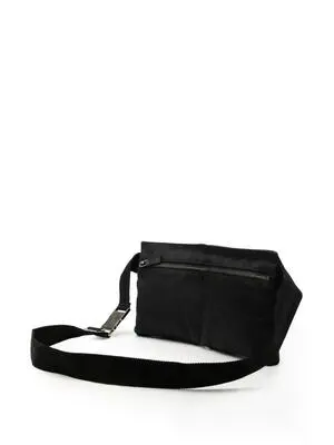 Gucci Gg Canvas Double Pocket Belt Bag - Black