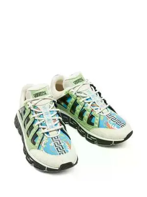 Versace Trigreca Floral Canvas Sneakers