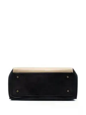 Celine Medium Bicolor Leather Edge Handbag