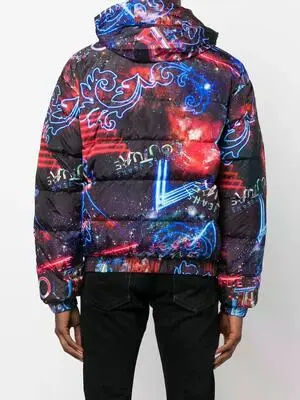 Versace Motif-print Down-filled Jacket