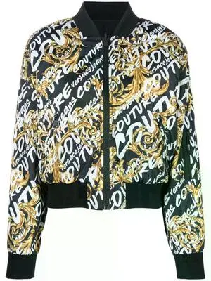 Versace Logo-print Reversible Bomber Jacket