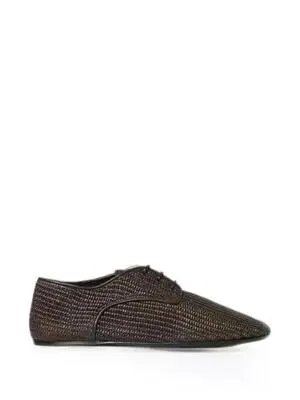 Emporio Armani Crochet Raffia Derby Shoes