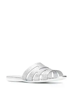 Hogan Cut-out Glitter Slides
