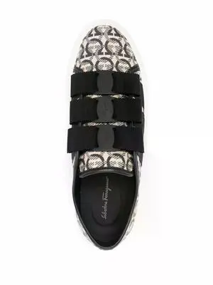 FERRAGAMO Gancini And Vara Bow Low-top Sneakers