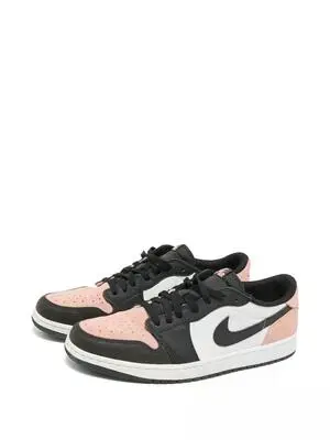 Nike Air Jordan 1 Low Og Lace-up Leather Sneakers - Pink