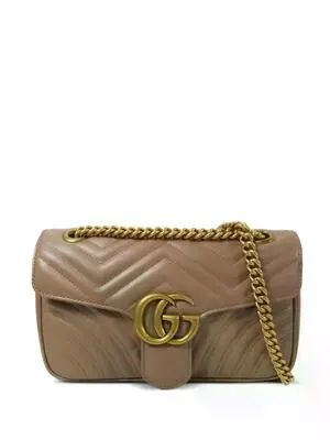 Gucci Marmont Chain-strap Shoulder Bag - Neutrals