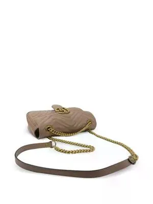 Gucci Marmont Chain-strap Shoulder Bag - Neutrals