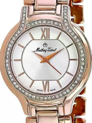 MATHEY TISSOT Fleury Iii Crystal-embellished Watch - Silver