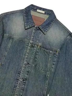 Helmut Lang Frayed Hem Denim Jacket - Blue