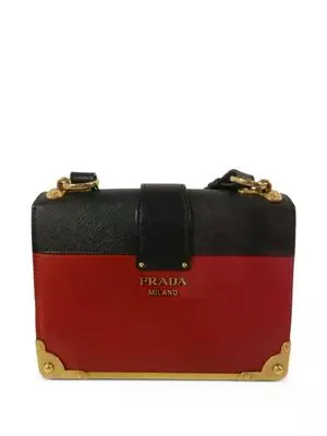 Prada Calf Leather Shoulder Bag - Red