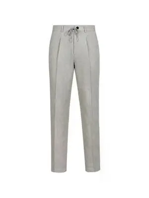 FRADI Pleated Drawstring Trousers