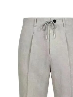 FRADI Pleated Drawstring Trousers