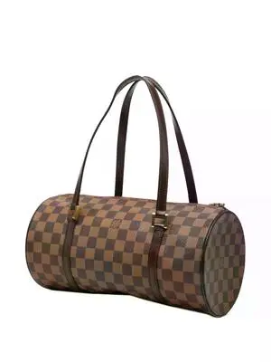 LOUIS VUITTON Damier Ebene Papillon 30 Handbag - Brown