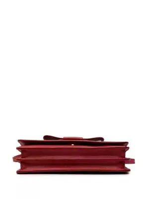Prada Saffiano Leather Wallet On Strap Bag - Red