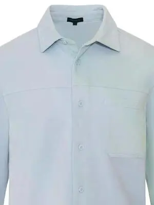 PYA Long-sleeve Chest-pocket Shirt - Blue