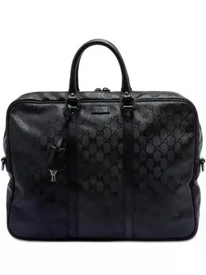 Gucci Gg Imprimé Business Bag - Black