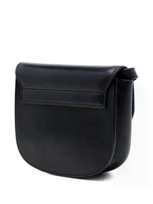 Saint Laurent Kaia Leather Monogram Crossbody Bag - Black