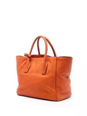 Prada Vitello Daino Convertible Tote Satchel - Orange