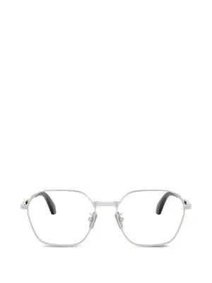 Moncler Geometric-frame Glasses - Silver