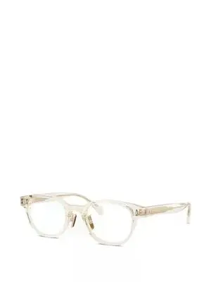 Moncler Geometric Frame Eyeglasses - Neutrals