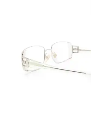 Versace 2000s Crystal-embellished Eyeglasses