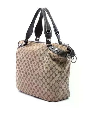 Gucci Gg Canvas Icon Bit Satchel
