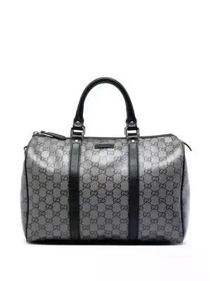 Gucci Medium Gg Crystal Joy Boston Bag - Grey