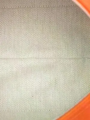 Hermès Toile De Jouy "a Brac" Case Vanity Bag - Orange