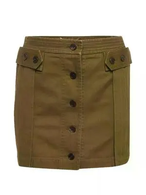Saint Laurent Button-up Mini Skirt