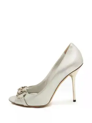 Gucci Silver Tone Pumps