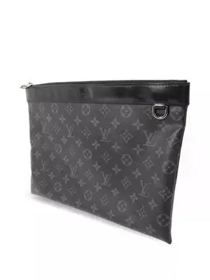 LOUIS VUITTON Discovery Pochette Monogram Eclipse Clutch Bag