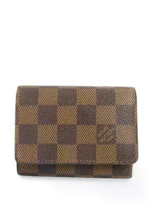 LOUIS VUITTON Damier Enveloppe Card Holder - Brown