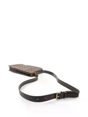 LOUIS VUITTON Damier Ebene Portobello Shoulder Bag - Brown